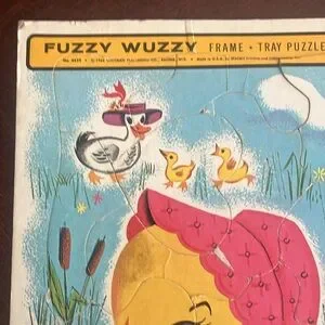 Whitman | Toys | Vintage Whitman 964 Fuzzy Wuzzy Duck Tray Puzzle 115 X ...